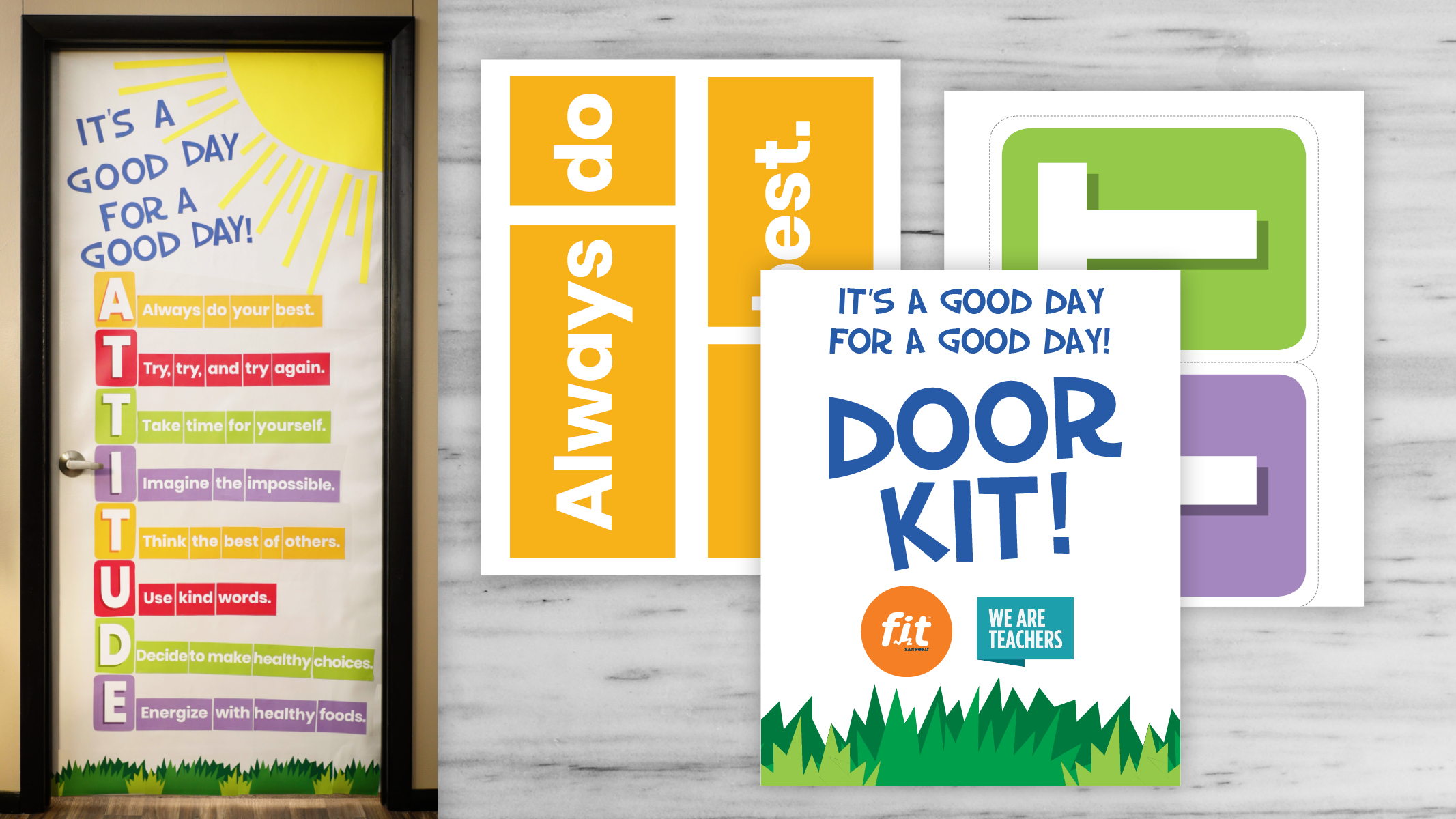 It's a Good Day for a Good Day Printable Door Kit | Sanford Fit